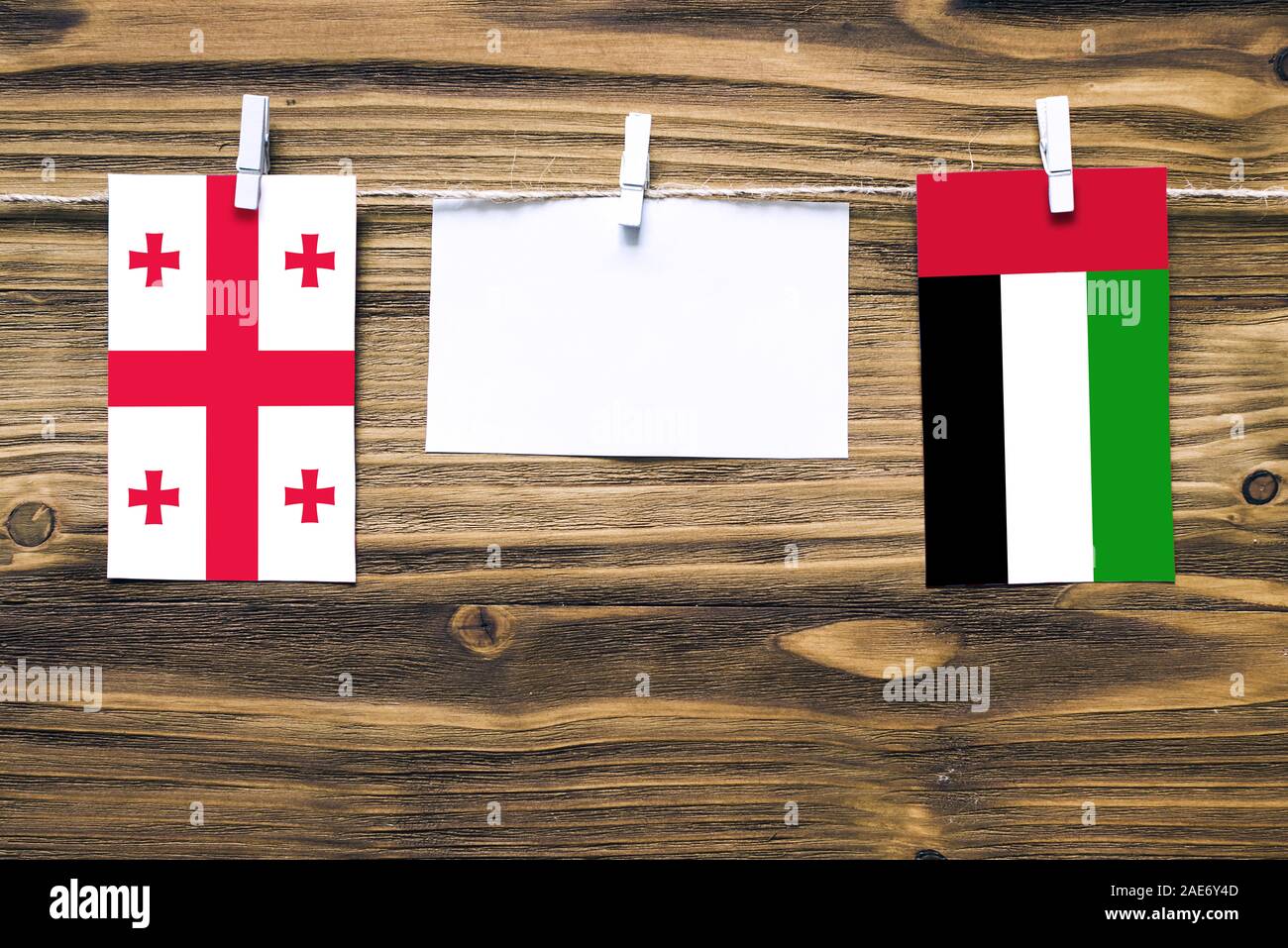 Georgia united arab emirates flag hi-res stock photography and images ...