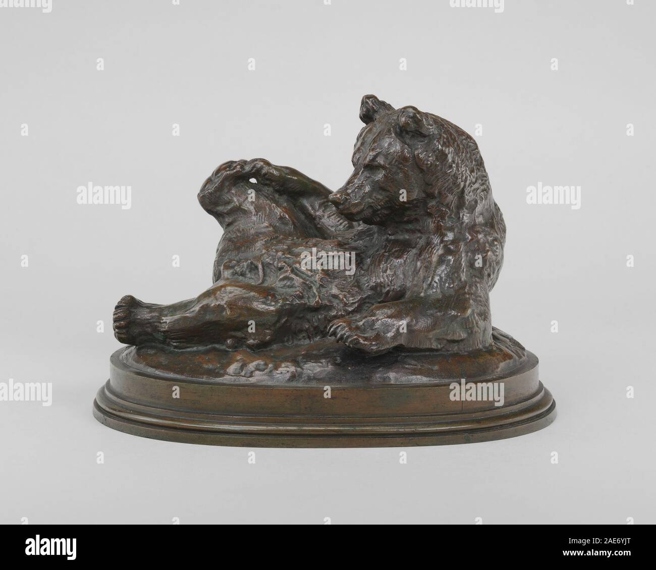 Seated Bear; model 1833, cast by 1873 Antoine-Louis Barye, Seated Bear ...