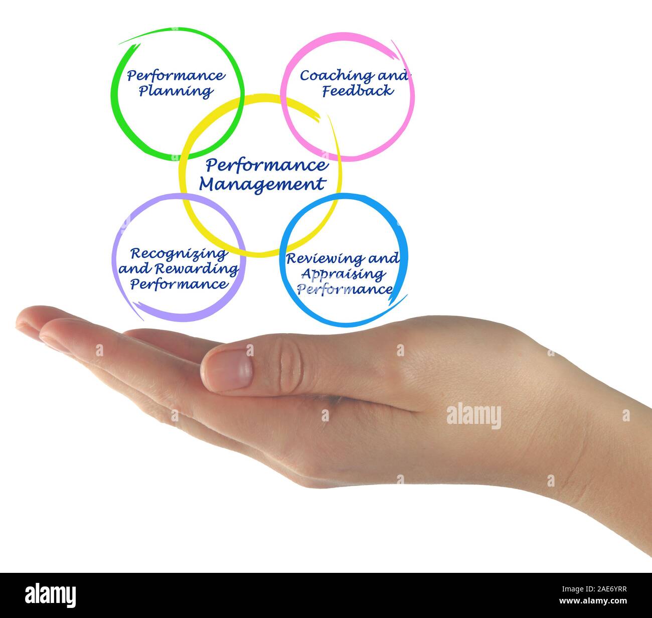 Performance Management Diagram Stock Photo - Alamy