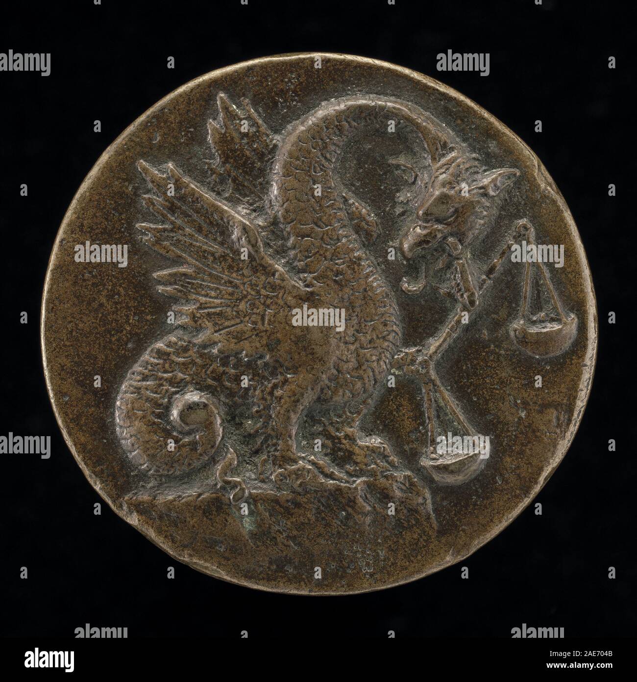 Winged Dragon with a Balance [reverse]; late 15th - early 16th century ...