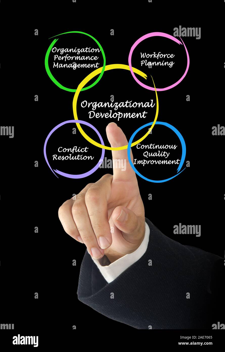 Components of Organizational Development Stock Photo - Alamy