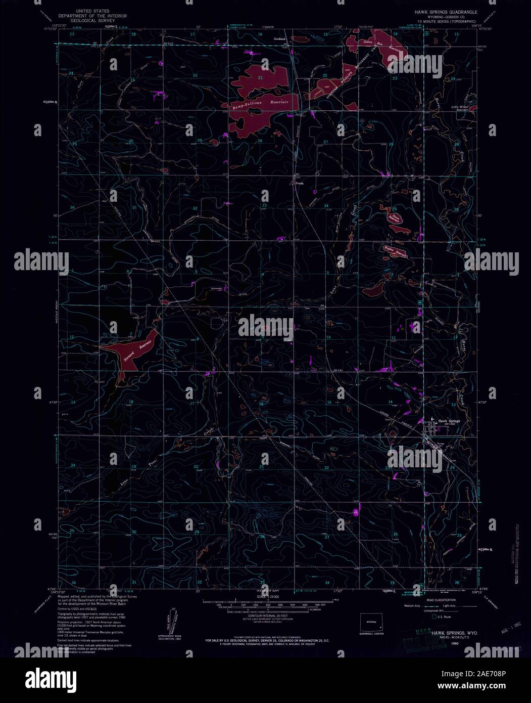 Map of hawk springs hi-res stock photography and images - Alamy