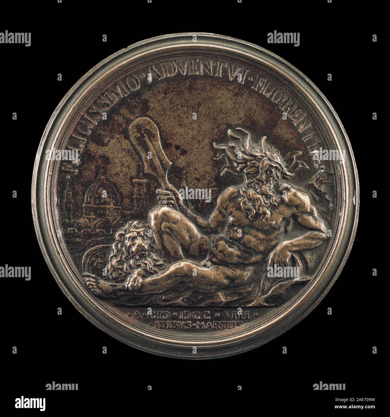 Personification of the River Arno [reverse]; 1708date Antonio Montauti ...