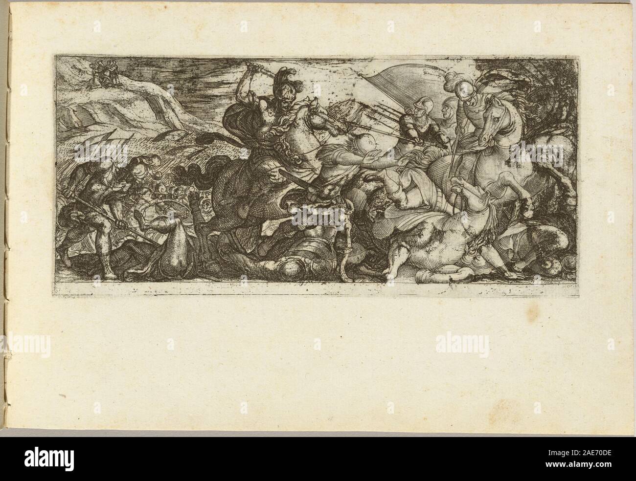 Cavalry Attack with Soldiers Fleeing Antonio Tempesta, Cavalry Attack ...