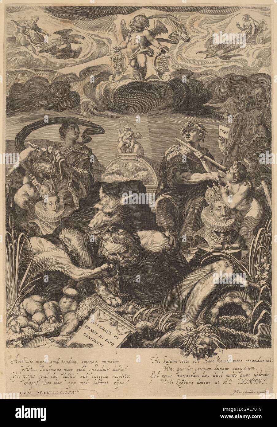 This engraving by Aegidius Sadeler II depicts the allegorical marriage ...