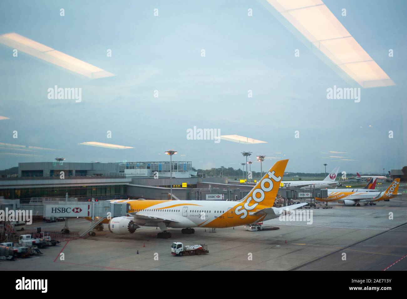 06.12.2019, Singapore, Republic of Singapore, Asia - A Scoot Airline ...