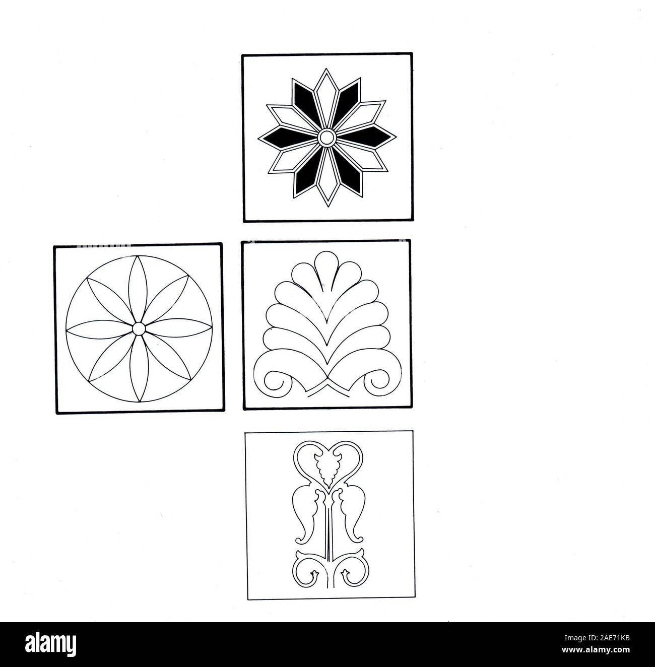 set of Persian Iranian vector icons decorative motifs Stock Photo - Alamy