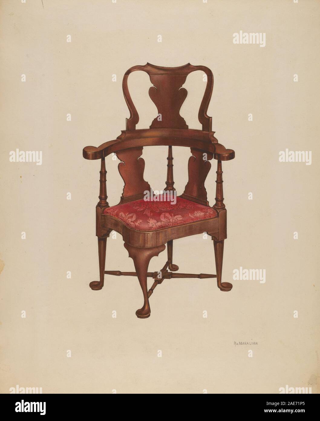 Roundabout Chair; 1937date Arsen Maralian, Roundabout Chair, 1937 Stock ...