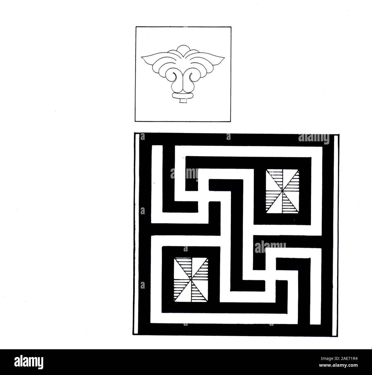 set of Persian Iranian vector icons decorative motifs Stock Photo - Alamy