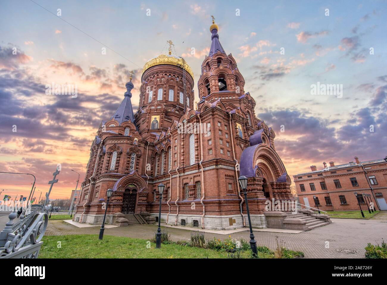 Church of the Epiphany on Gutuevsky island in Saint Petersburg, Russia ...