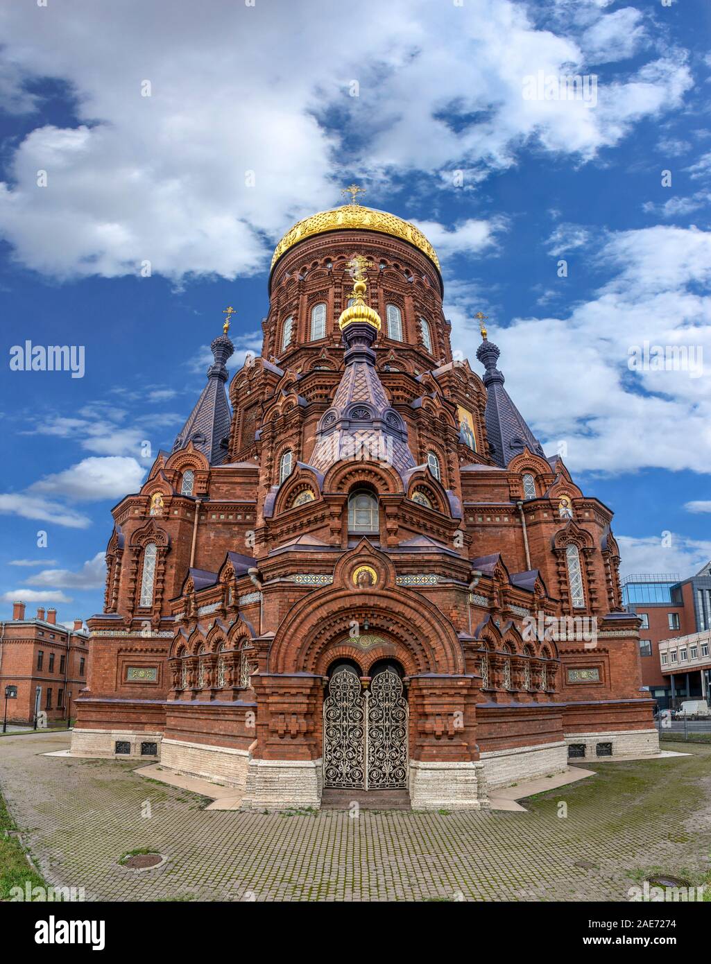 Church of the Epiphany on Gutuevsky island in Saint Petersburg, Russia ...