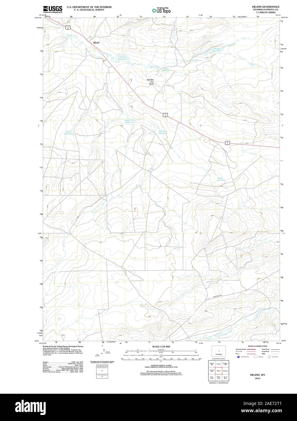 Map of hiland hi-res stock photography and images - Alamy