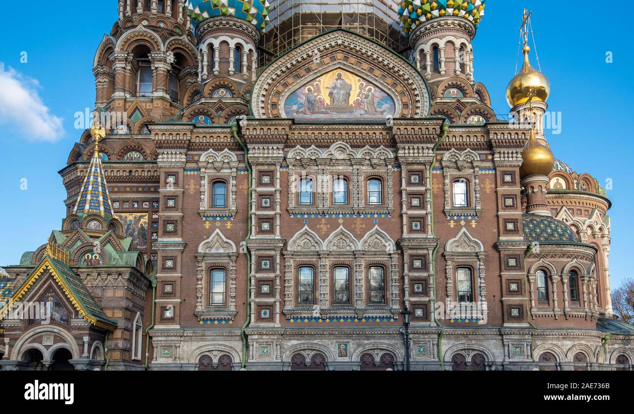 Saint Petersburg, Russia. Church of Savior on Spilled Blood ...