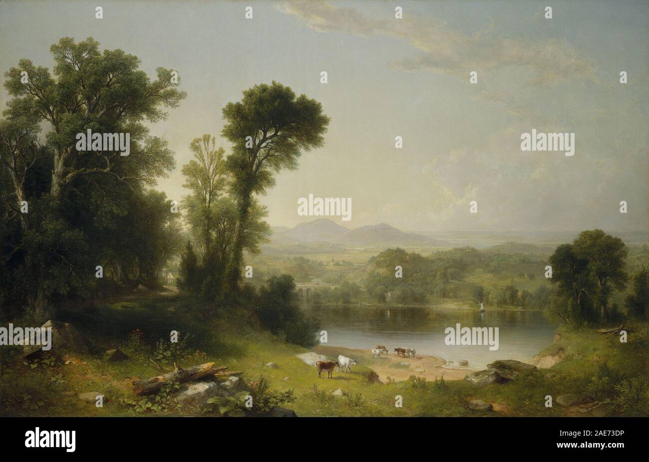 Pastoral Landscape; 1861date Asher Brown Durand, Pastoral Landscape ...