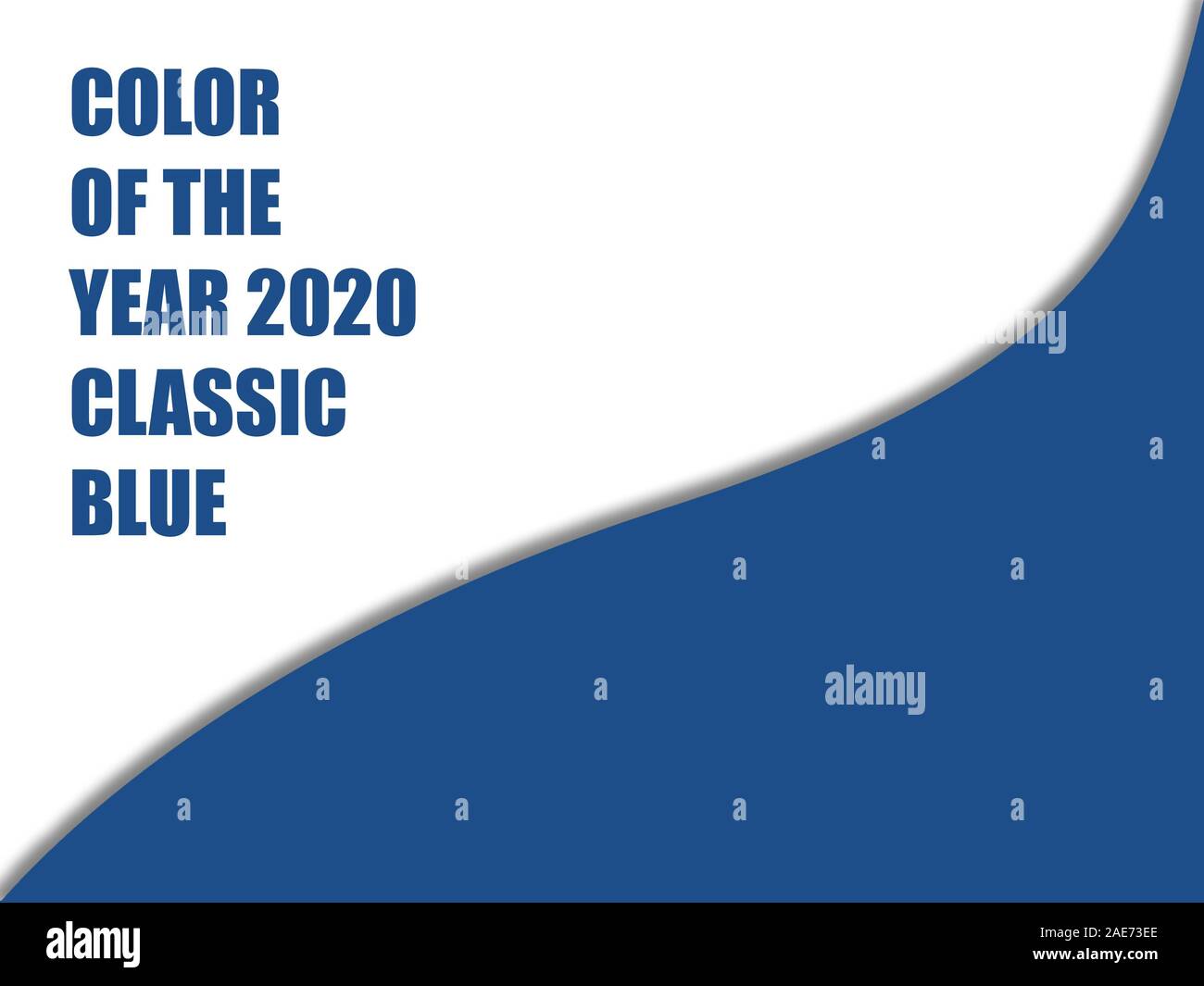 Classic Blue - Color of Year 2020. Modern trendy color Stock Photo - Alamy