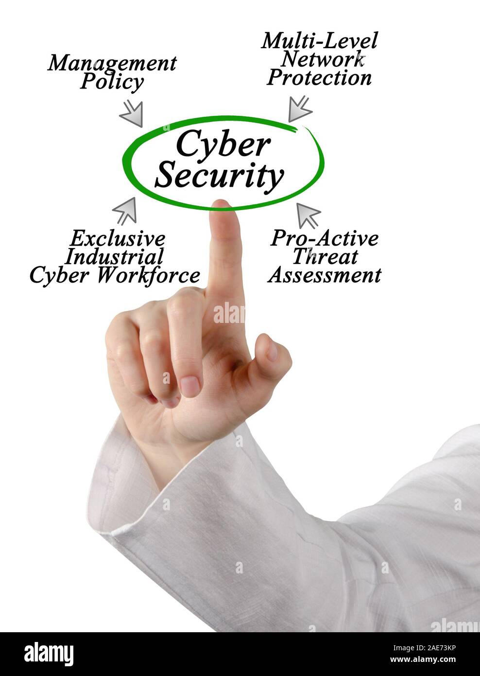 Diagram of Cyber Security Stock Photo - Alamy