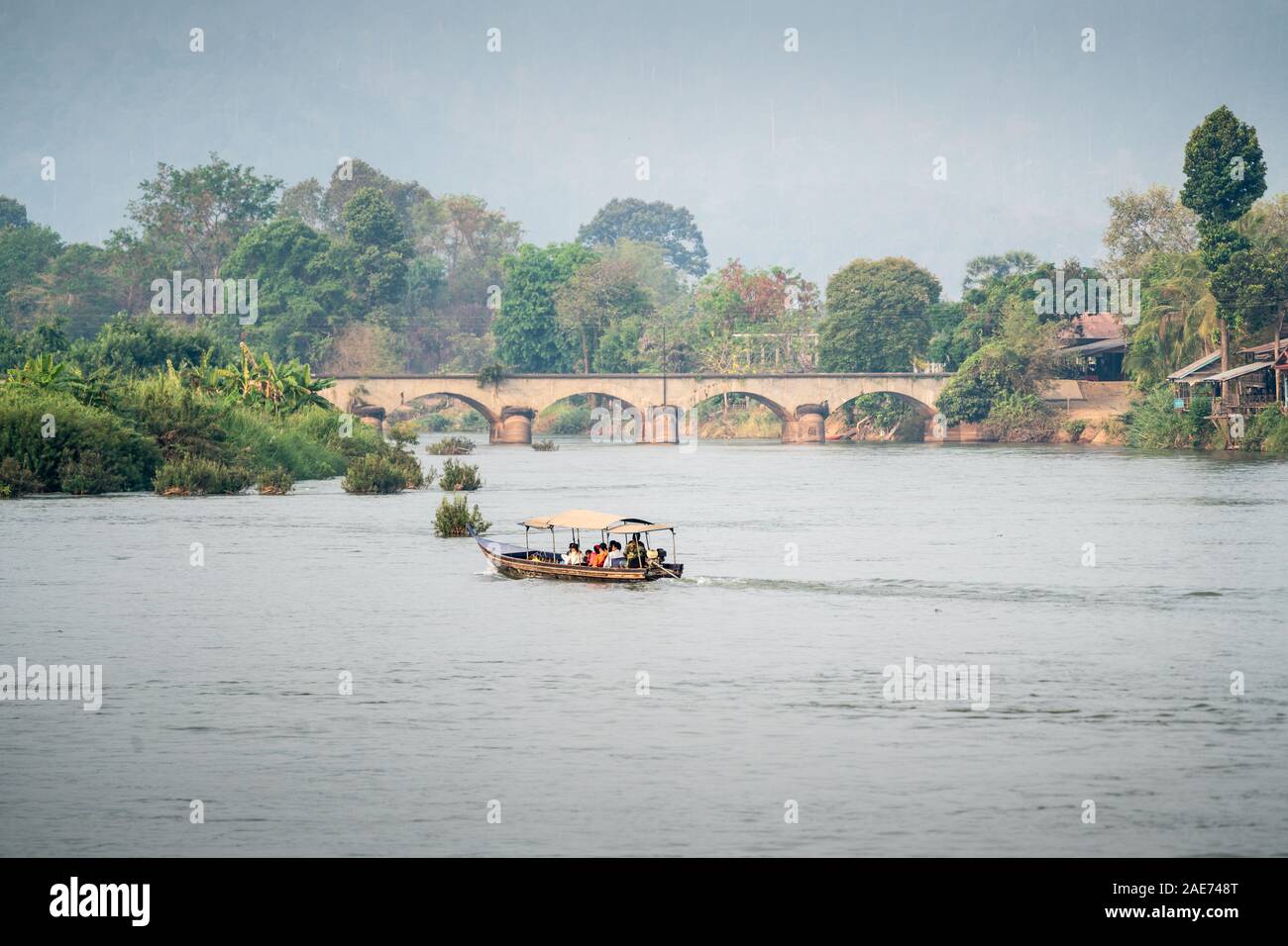Mekong river, 4000 islands, Laos, Asia Stock Photo - Alamy