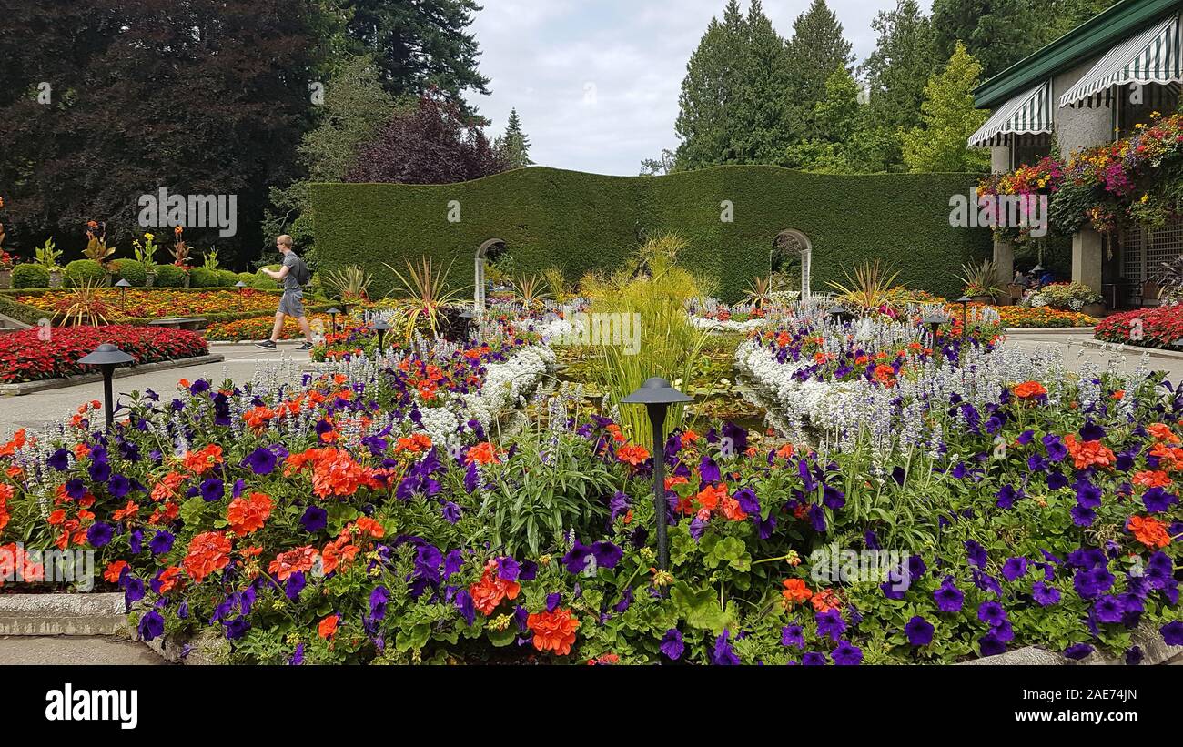 Butchart Gardens Victoria Vancouver Island Canada Stock Photo - Alamy