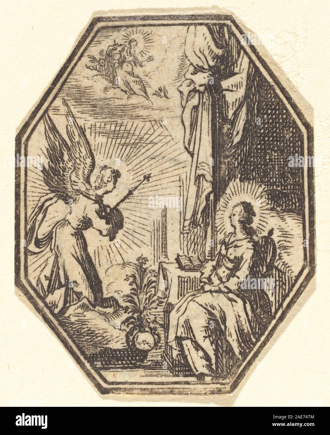 The Annunciation Attributed to Jacques Callot, The Annunciation Stock Photo - Alamy