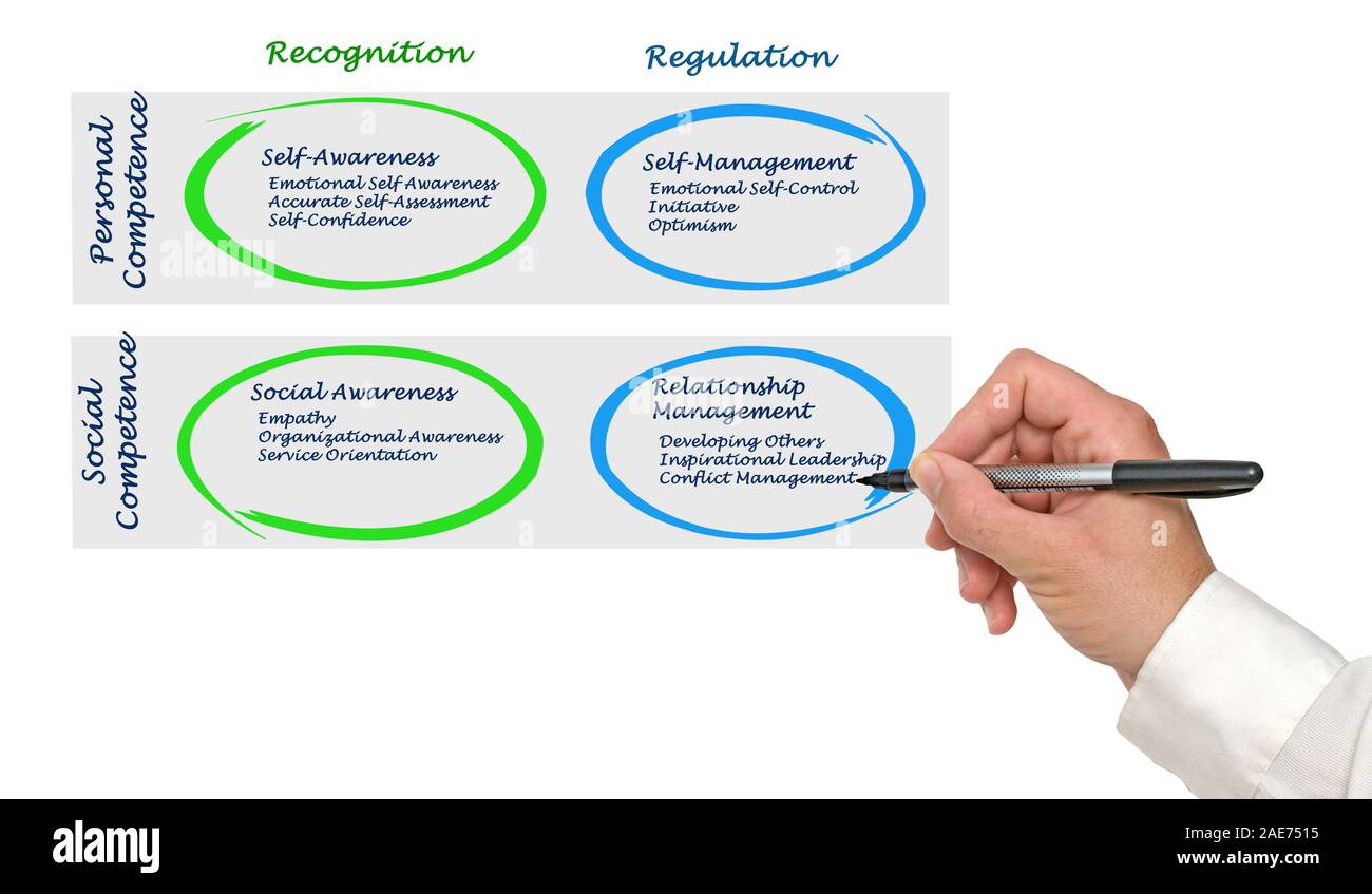 Diagram of Emotional Intelligence Stock Photo - Alamy