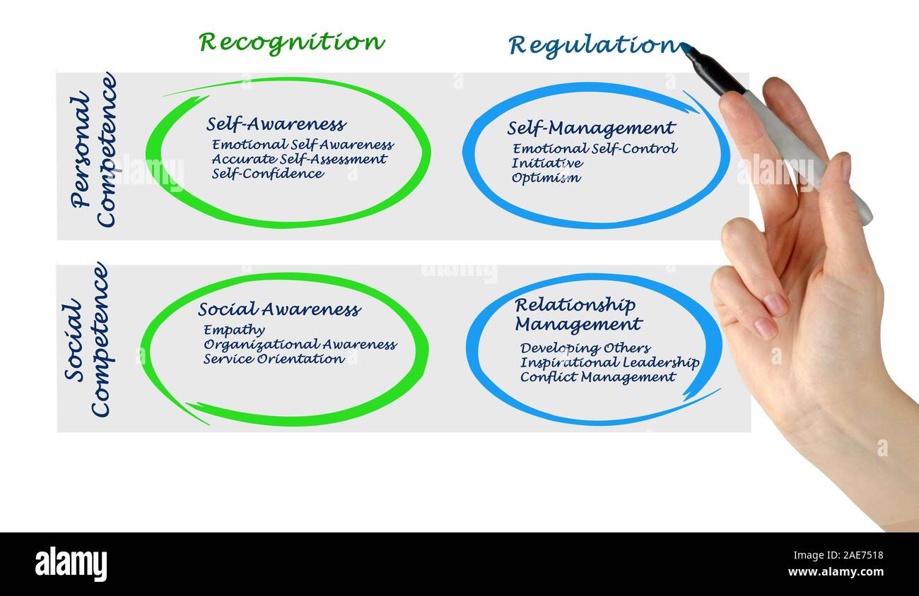 Diagram of Emotional Intelligence Stock Photo - Alamy