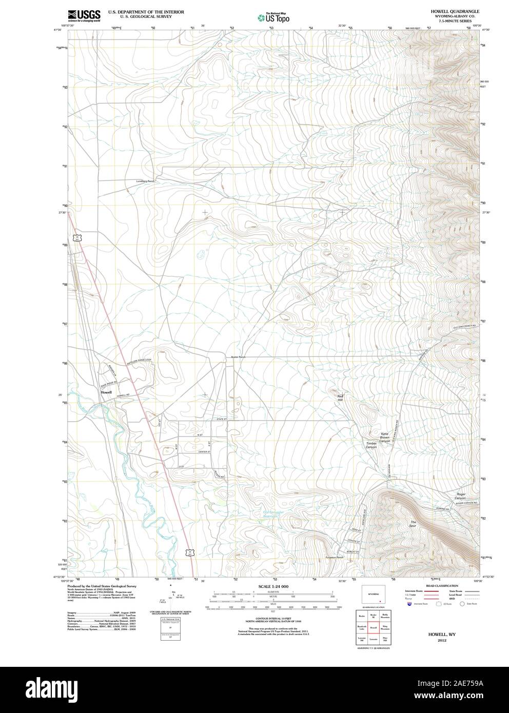 Howell map Cut Out Stock Images & Pictures - Alamy