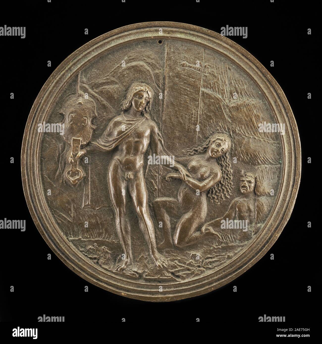 Orpheus Losing Eurydice; late 15th - early 16th century Attributed to Moderno, Orpheus Losing ...