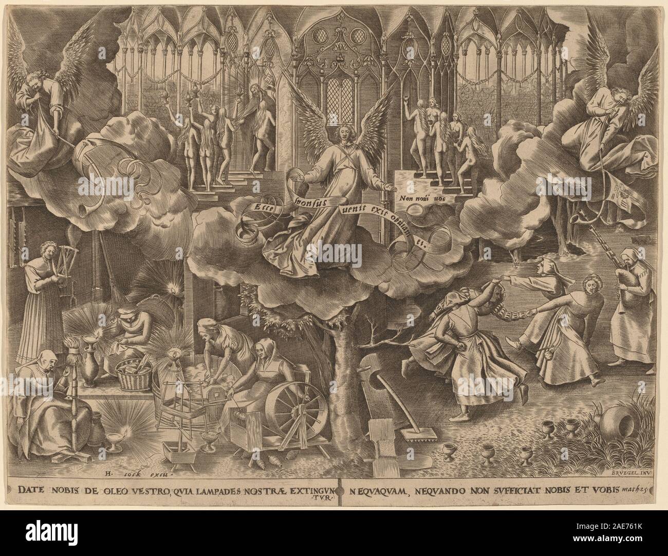 The Parable of the Wise and Foolish Virgins; c. 1560/1563 Attributed to ...