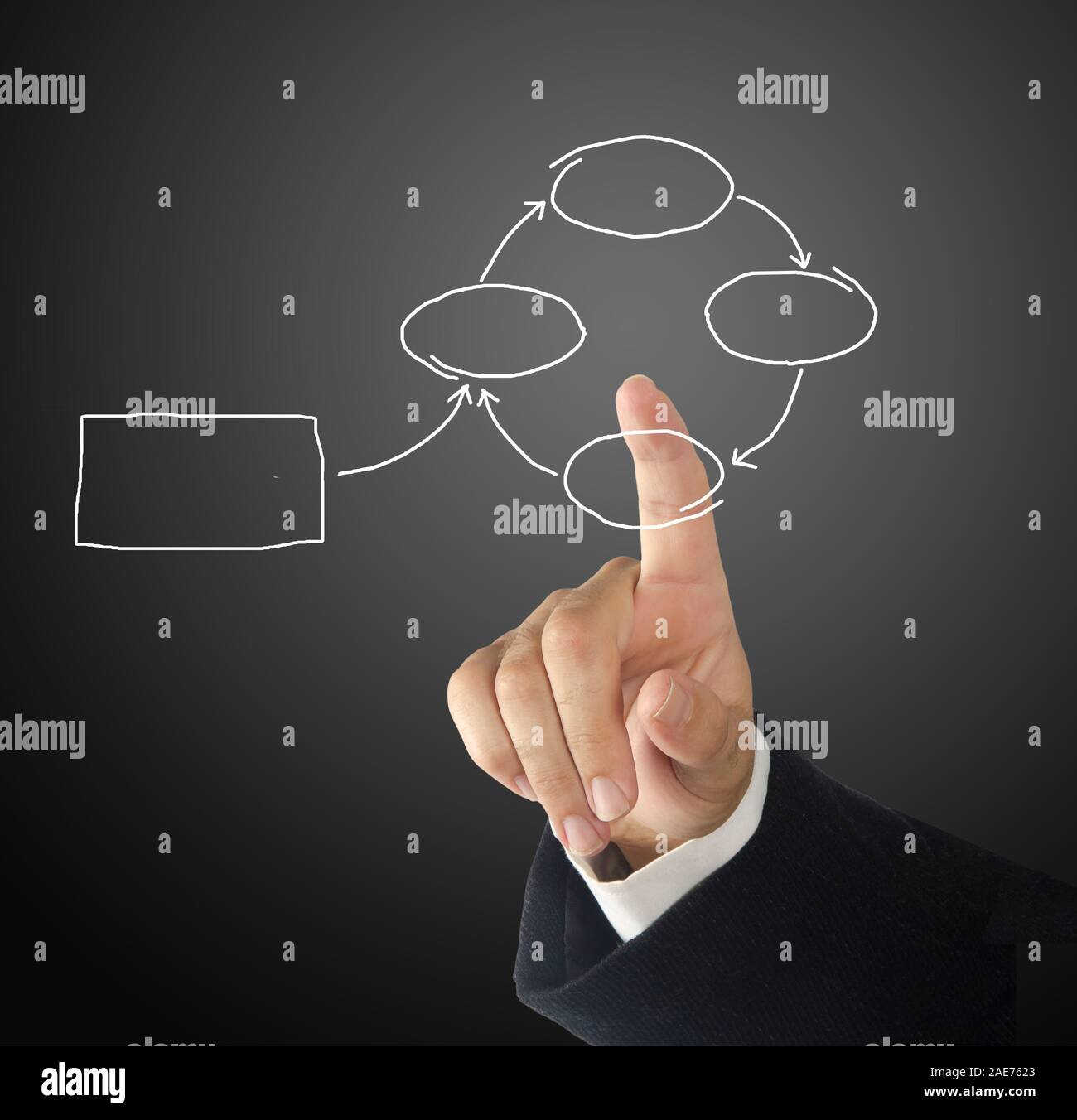 Presentation of diagram Stock Photo - Alamy