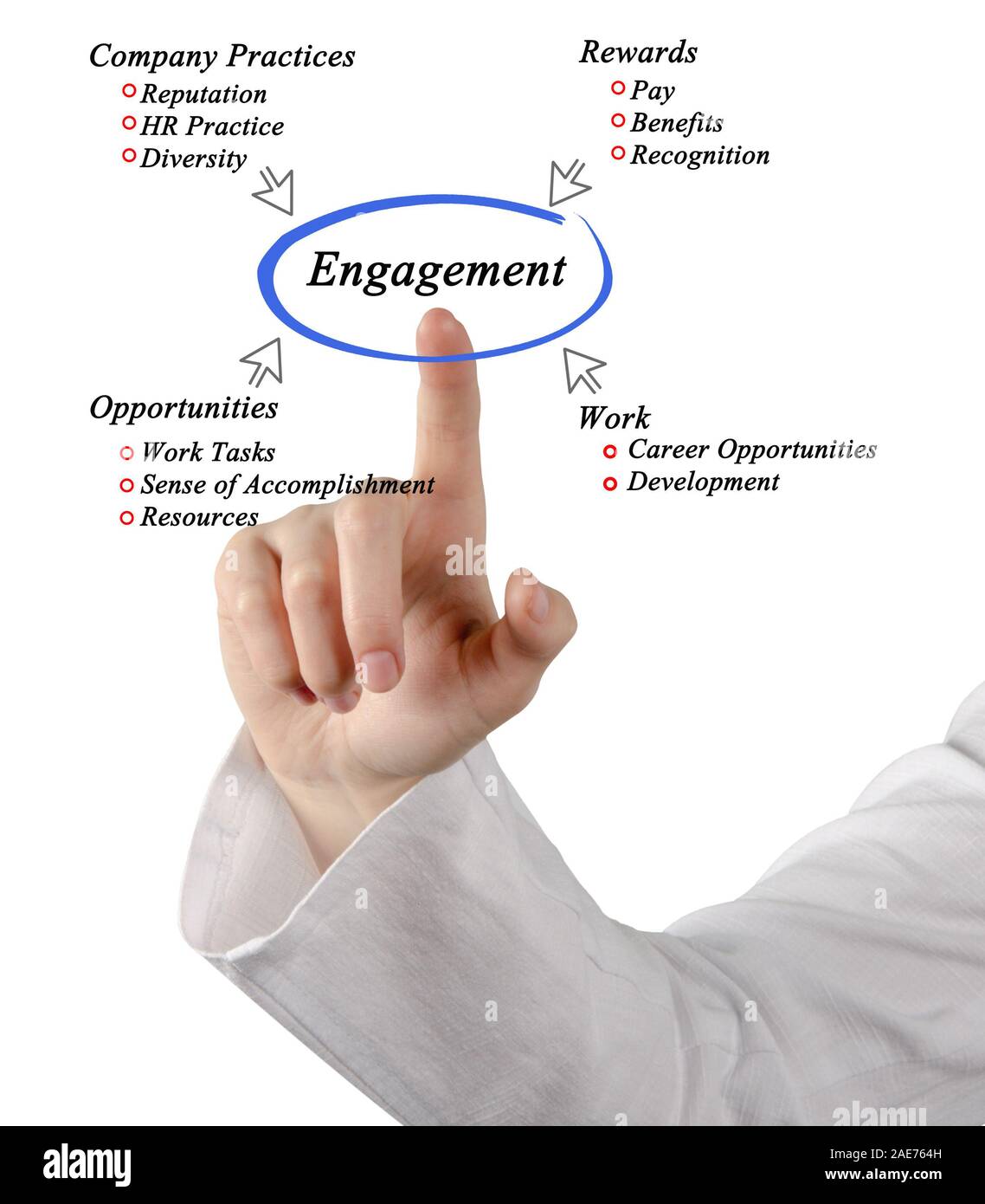 Diagram of engagement Stock Photo - Alamy