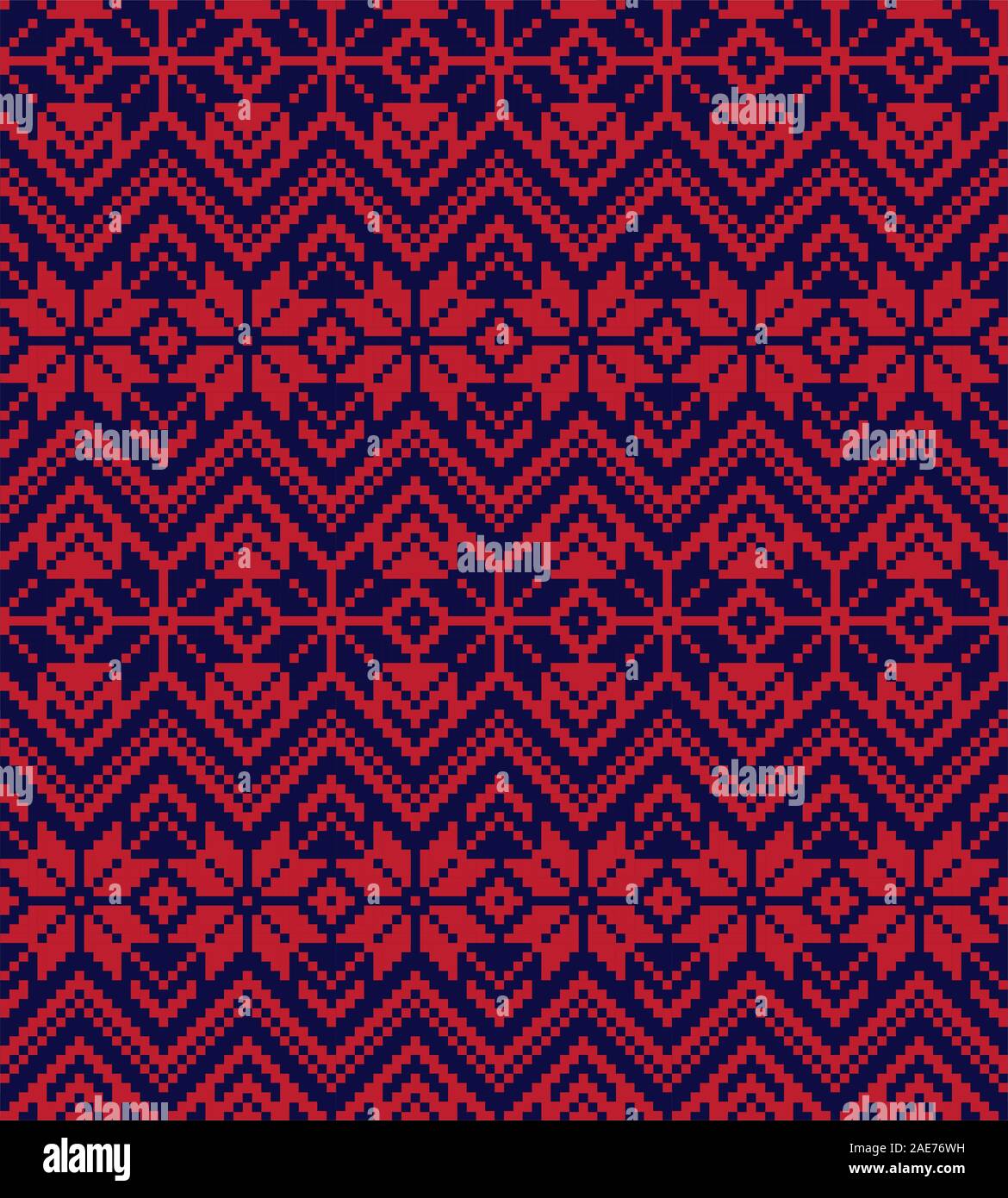 This is a fair isle floral pattern suitable for backgrounds, print ...
