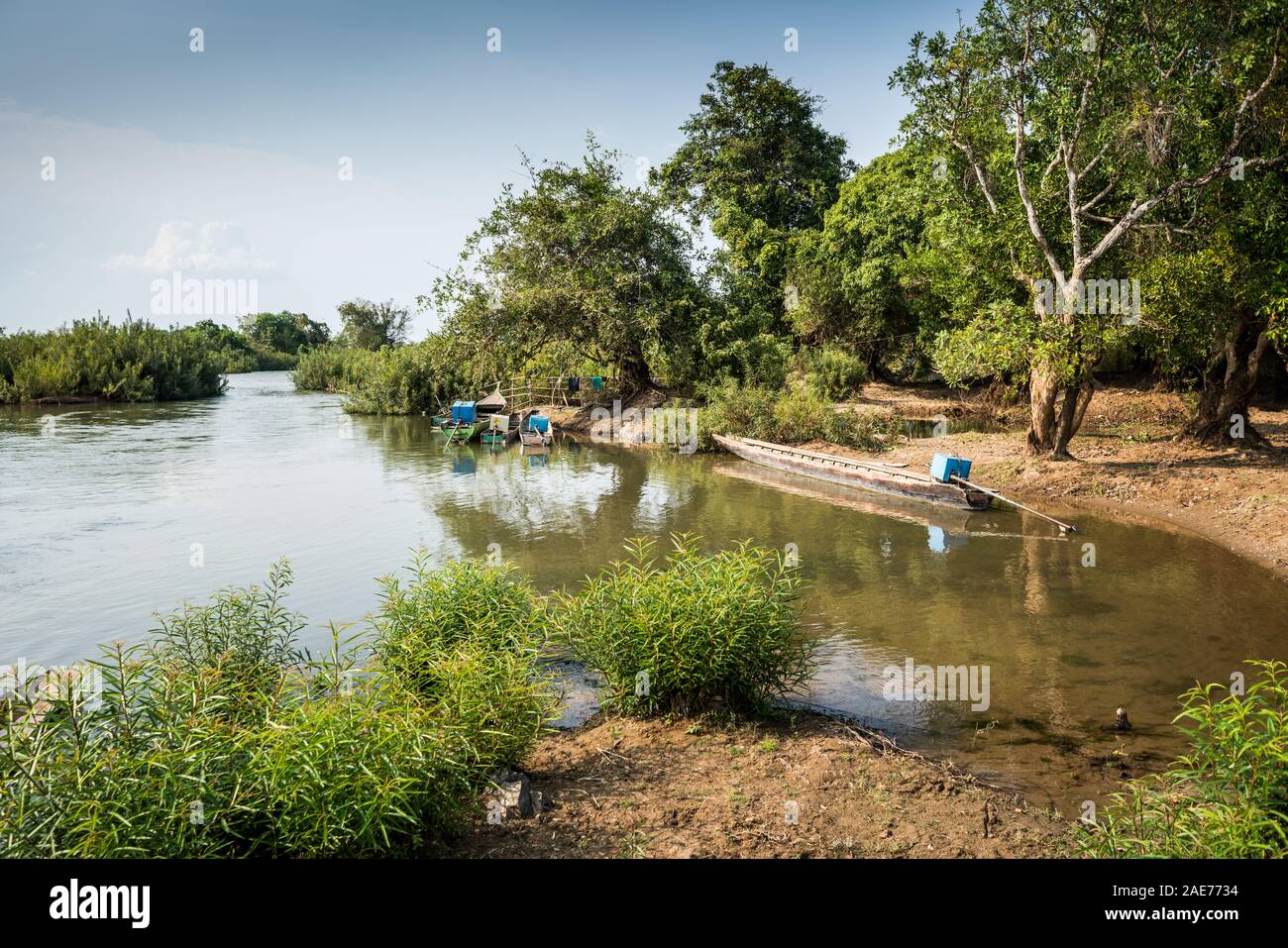 Mekong river, 4000 islands, Laos, Asia Stock Photo - Alamy