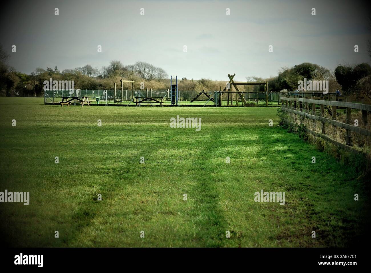 Empty childrens playground hi-res stock photography and images - Alamy