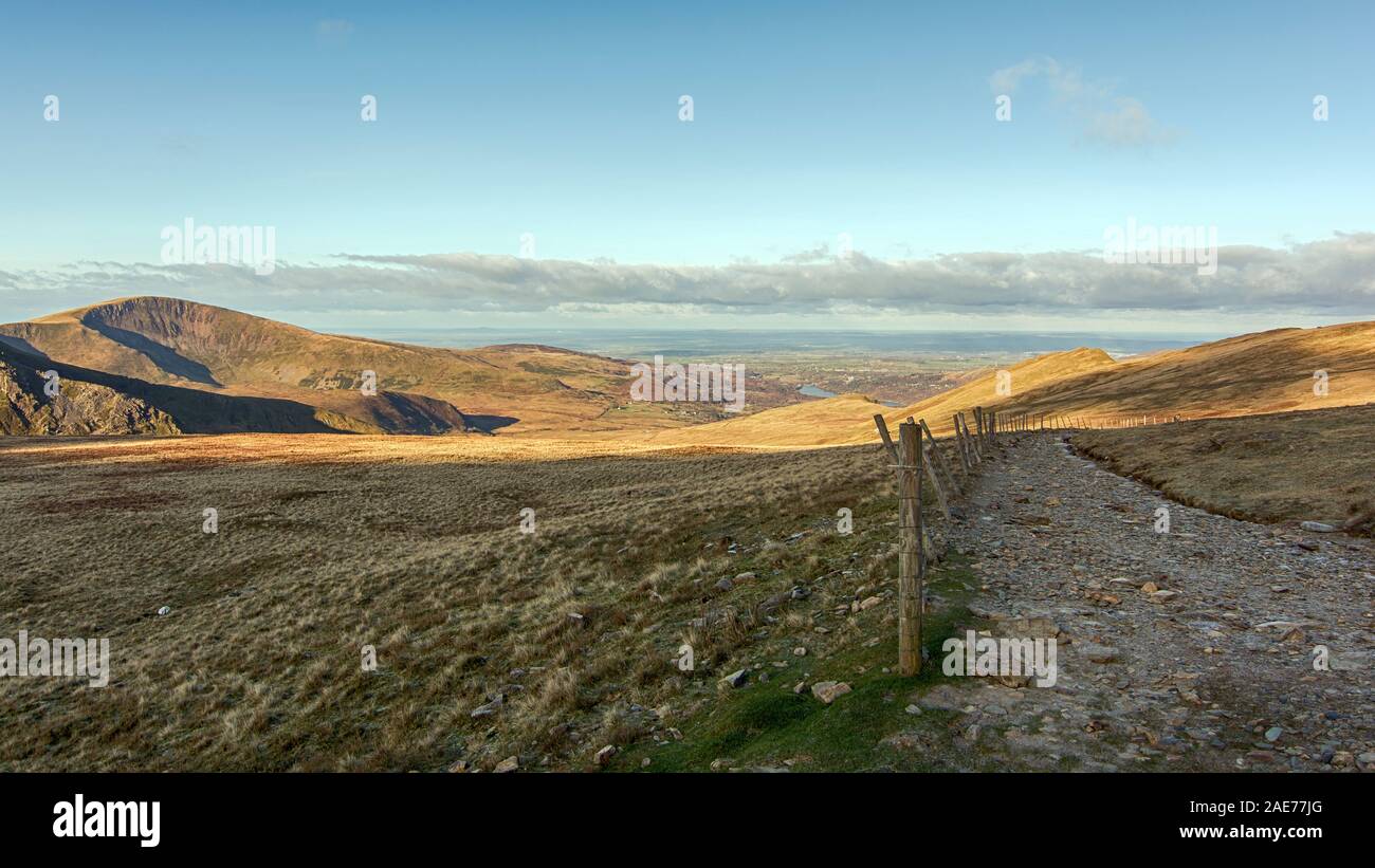 Snowdonia hiking snowden hi-res stock photography and images - Alamy