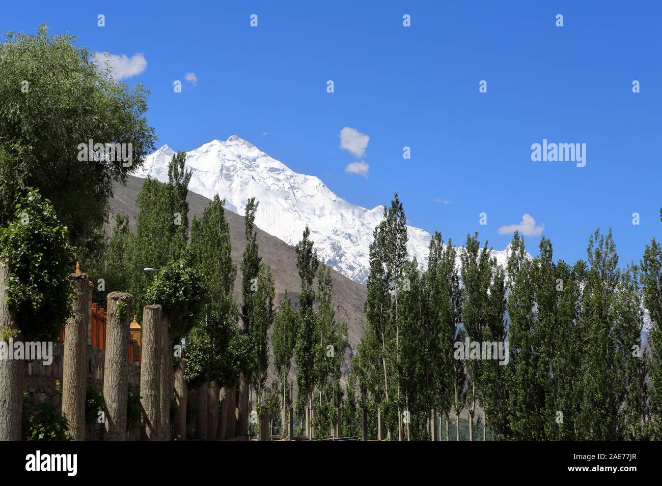 Rakaposhi mountain at Hunza Valley, Gilgit Baltistan, Pakistan Stock ...