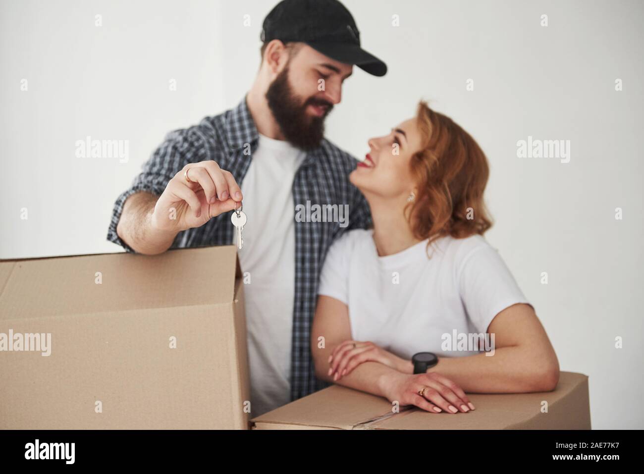 Finally we here. Happy couple together in their new house. Conception ...