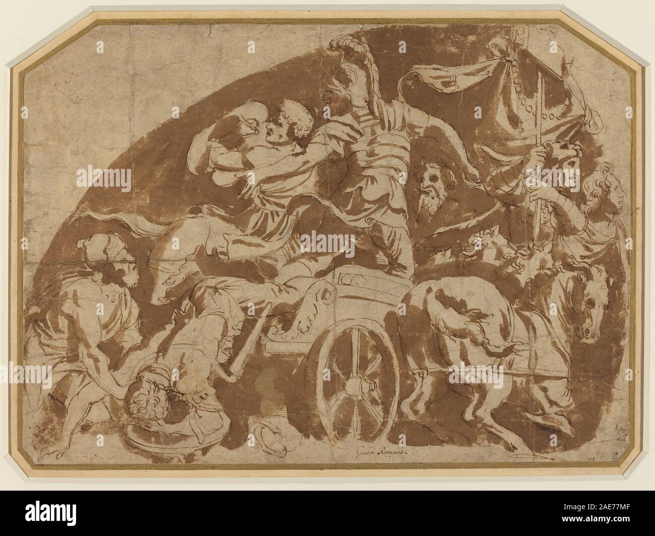 Flight of Meriones, with Dead Coeranos Being Dragged from the Chariot ...