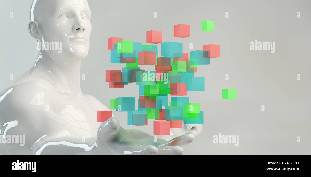System Integration Technology Network Platform with AI Stock Photo - Alamy