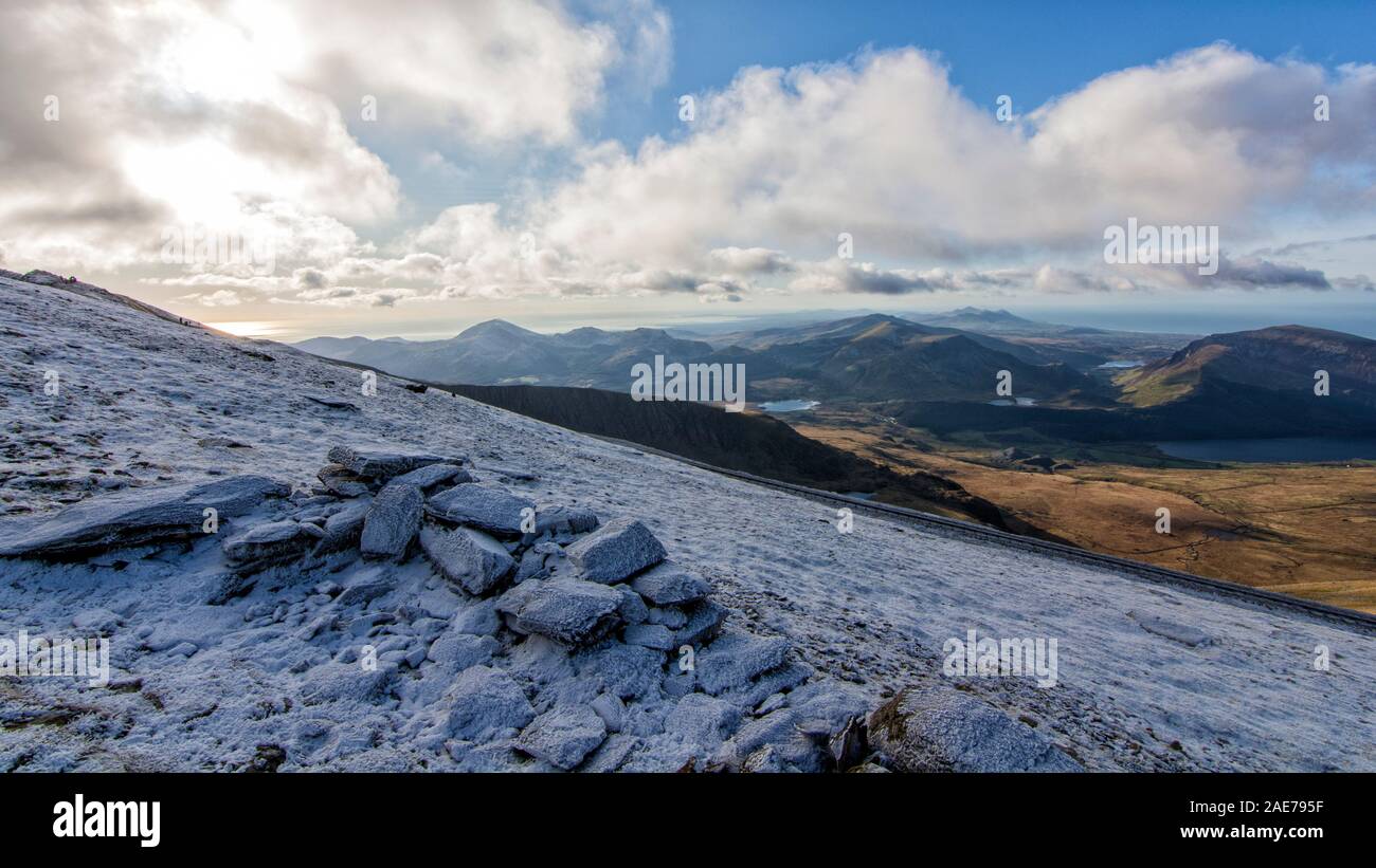 Snowdonia hiking snowden hi-res stock photography and images - Alamy