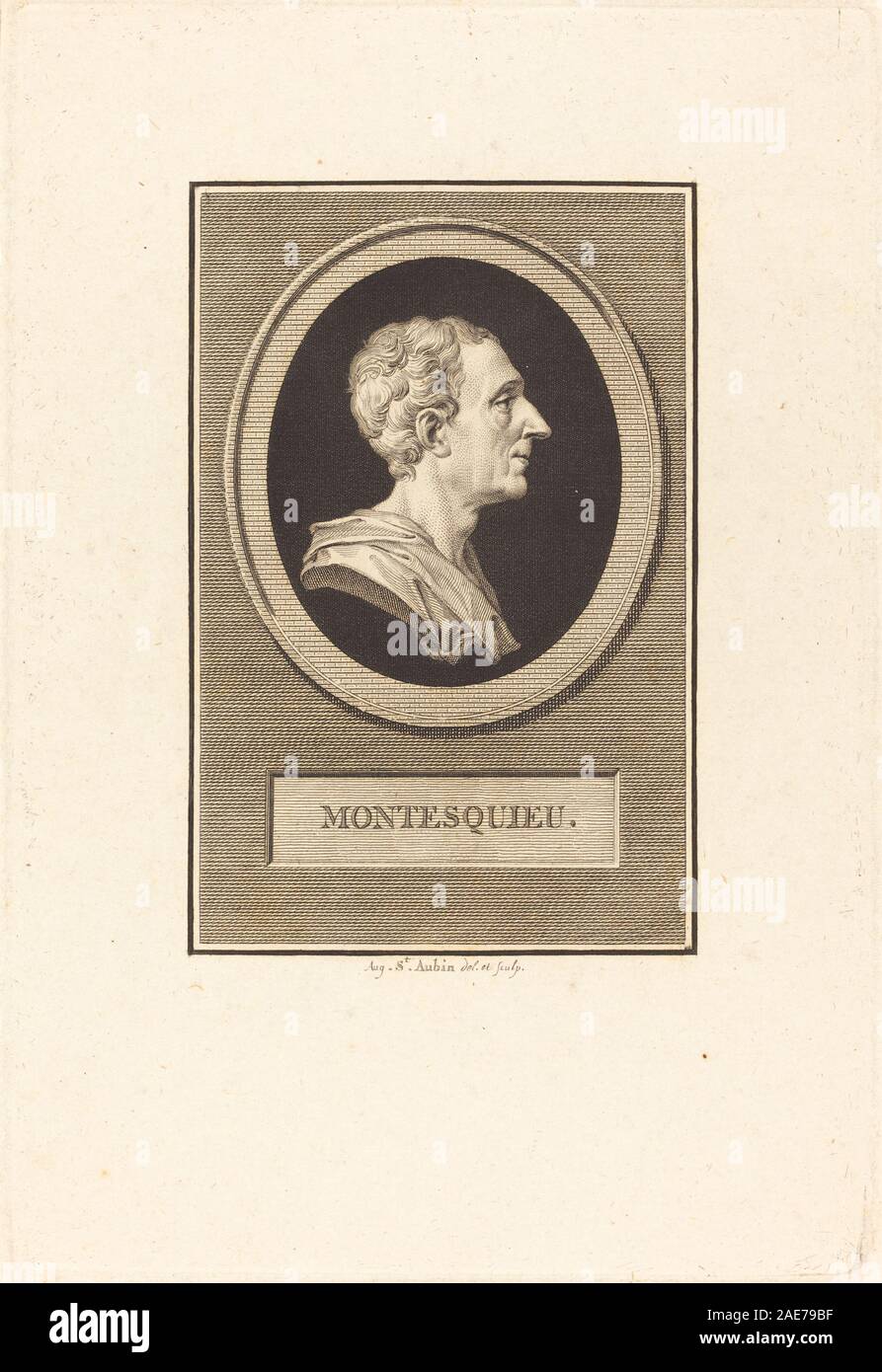 Charles Louis de Secondat Montesquieu; 1803date Augustin de Saint-Aubin ...
