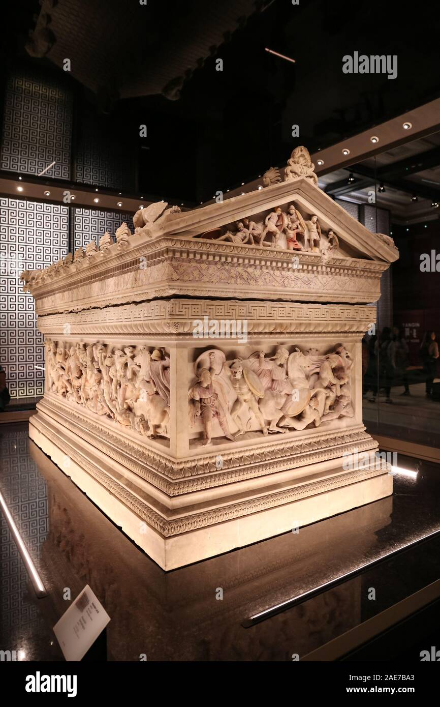 Alexander Sarcophagus in Istanbul Archaeology Museum, Istanbul City ...