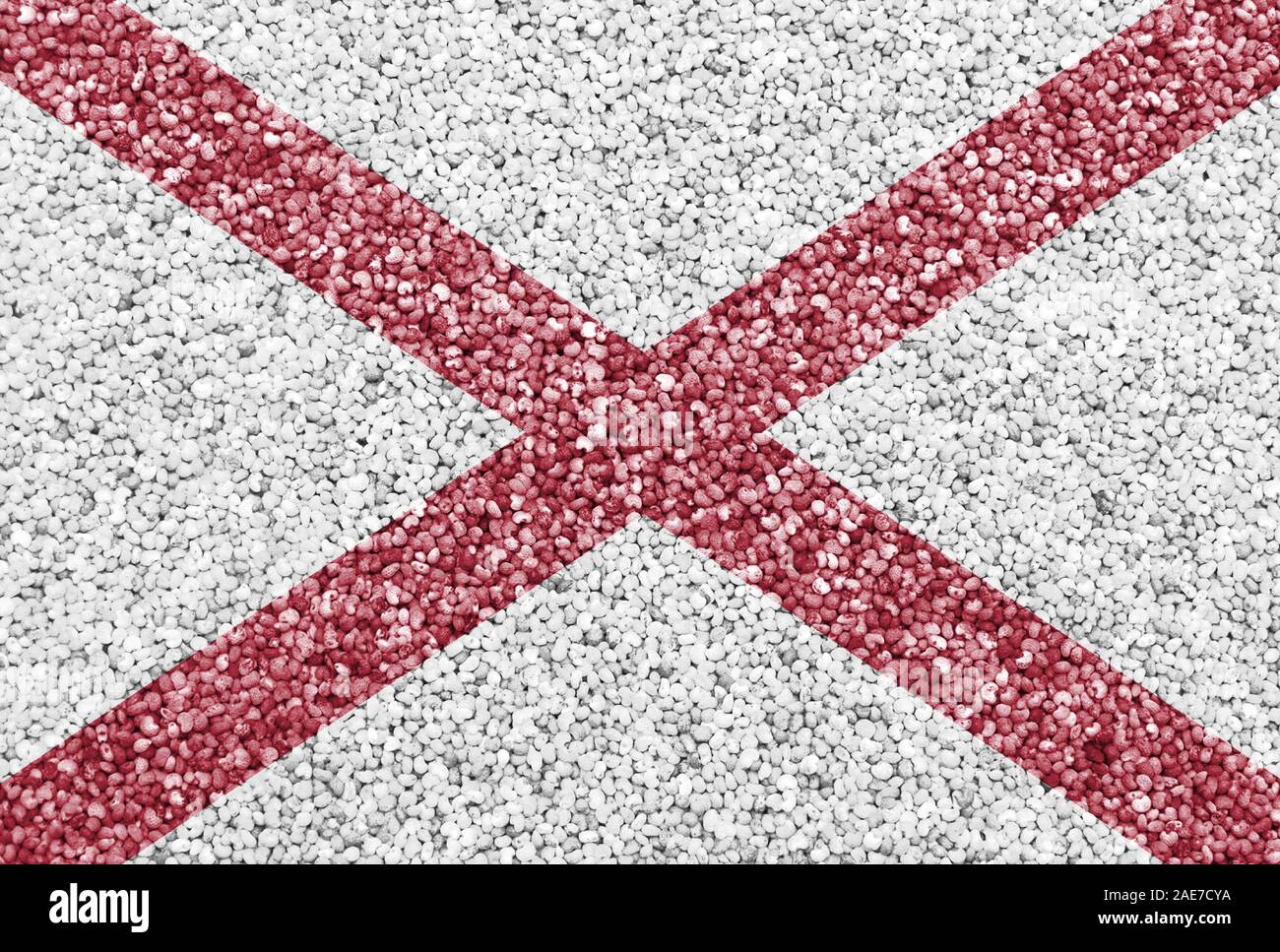 Flag of Alabama on poppy seeds Stock Photo - Alamy