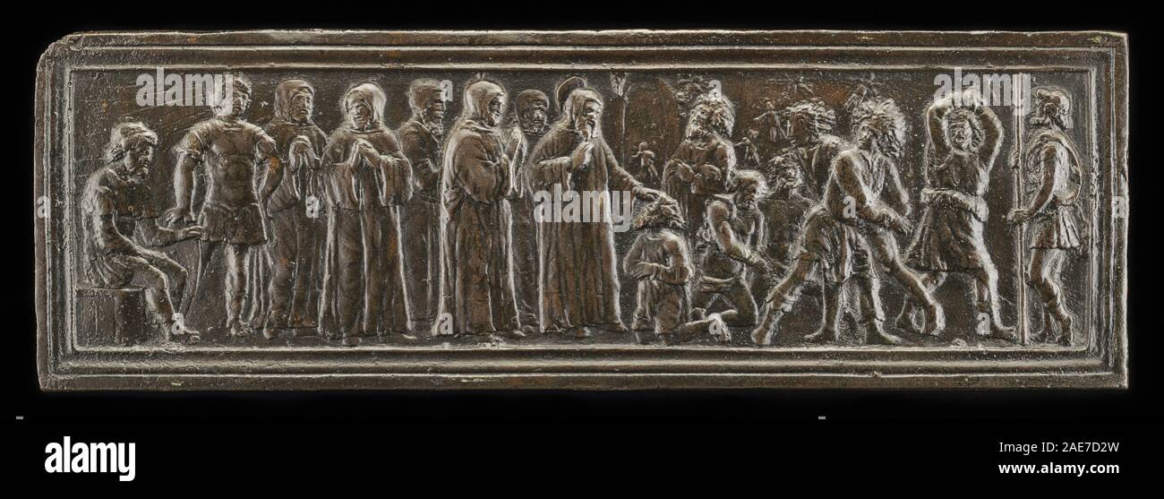 Saint Simeon of Polirone in Jerusalem, exorcising demons from men ...
