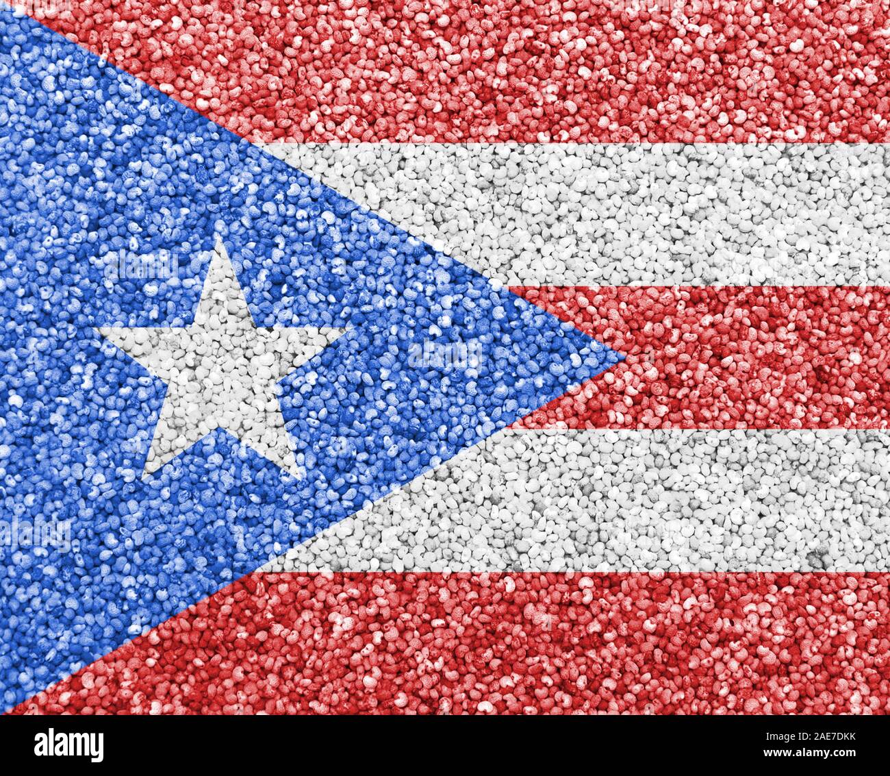 Flag of Puerto Rico on poppy seeds Stock Photo - Alamy