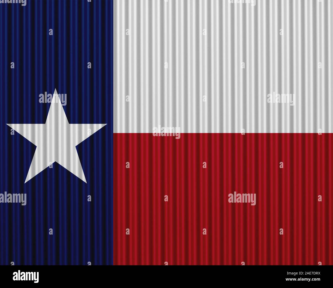 Flag of Texas on corrugated iron Stock Photo - Alamy