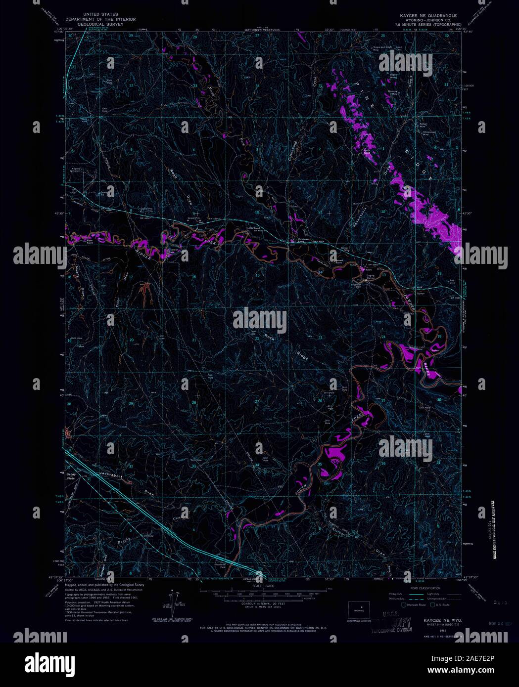 Kaycee map hi-res stock photography and images - Alamy