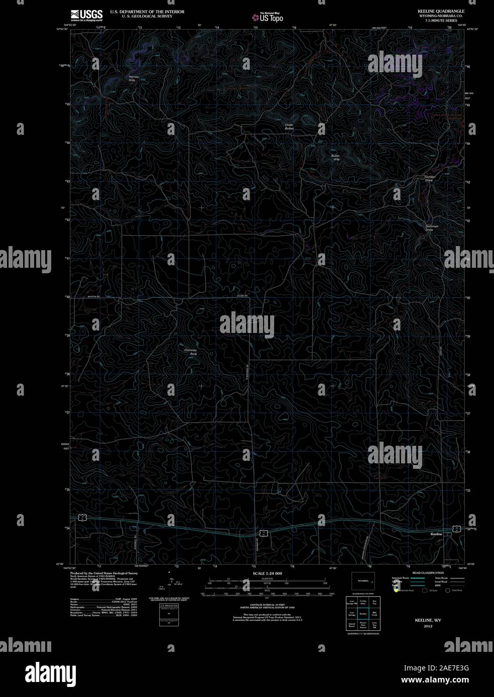 Keeline map hi-res stock photography and images - Alamy