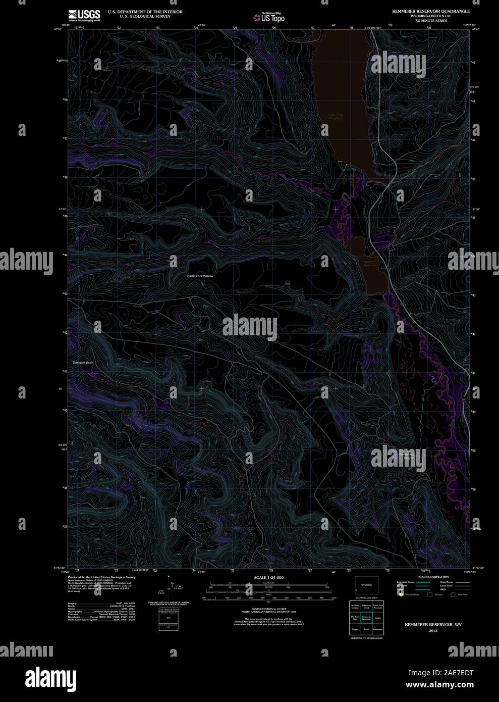 Kemmerer map hi-res stock photography and images - Alamy