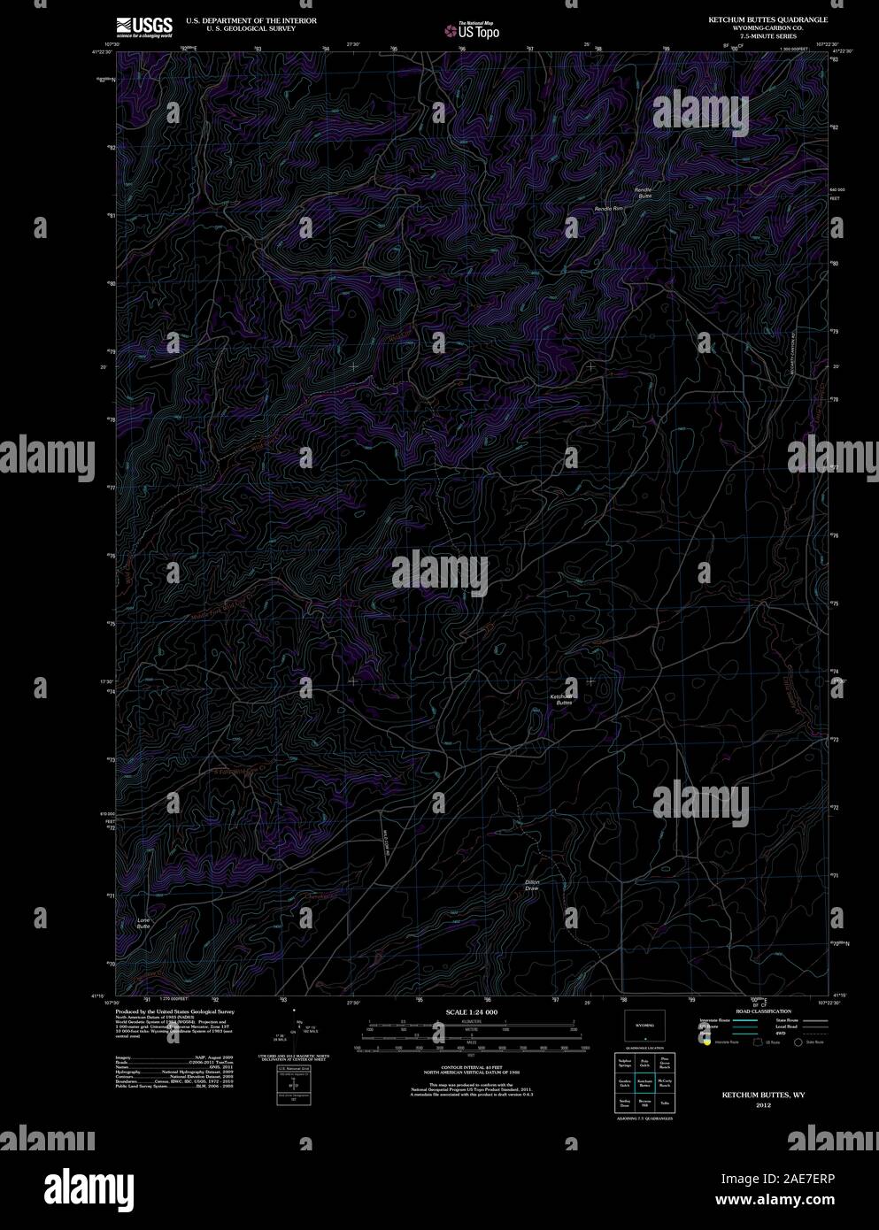 Map of ketchum hi-res stock photography and images - Alamy