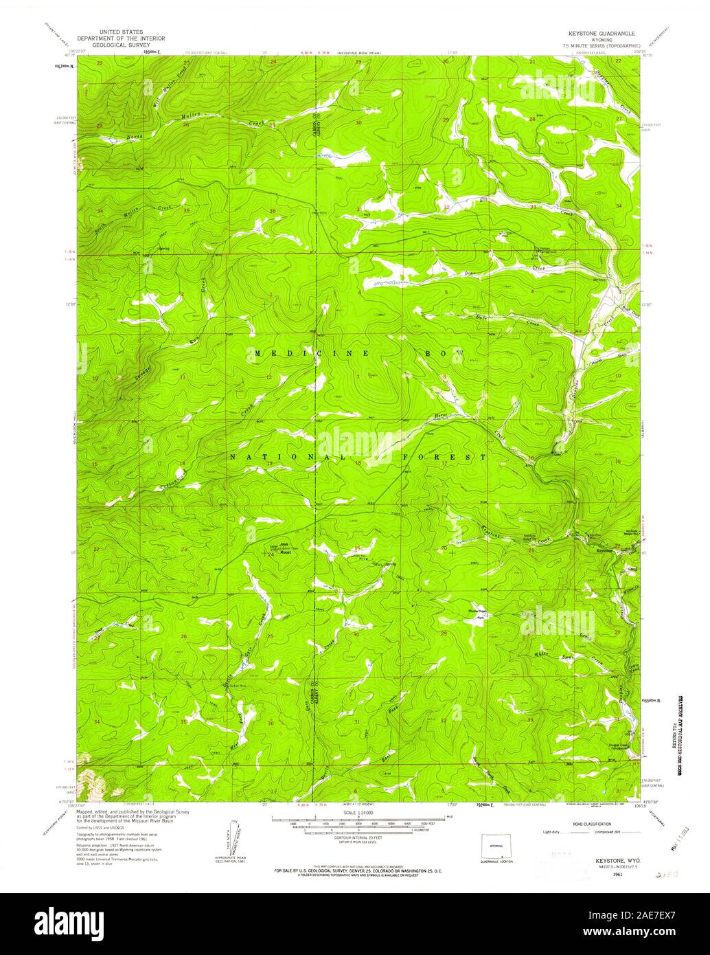 WY Keystone 340077 1961 24000 Restoration Stock Photo - Alamy